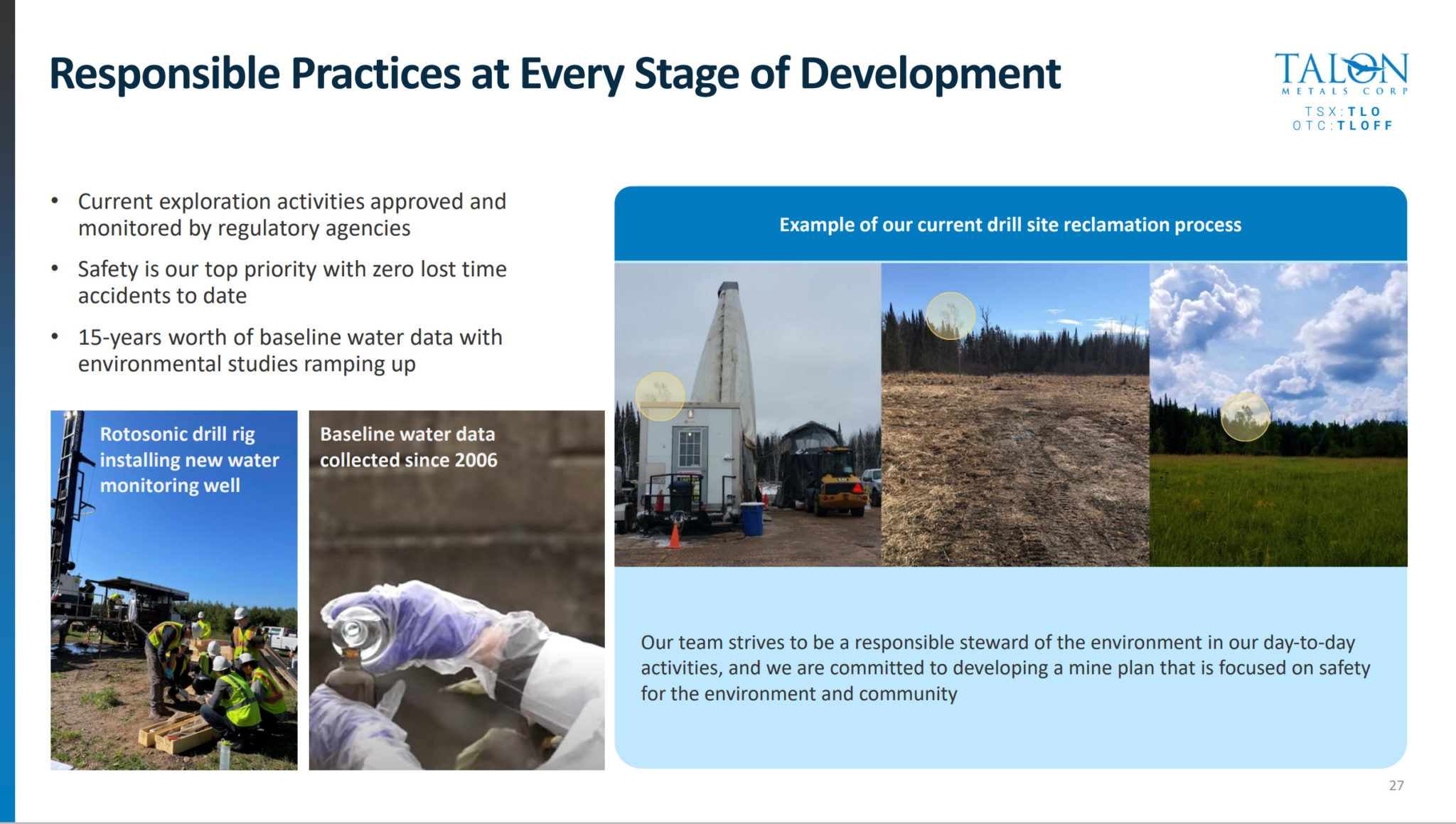 Responsible Practices - Talon Metals Corp