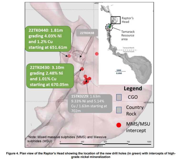 TALON METALS CONFIRMS HIGH-GRADE MINERALIZATION IN THE NEW RAPTOR ZONE ...
